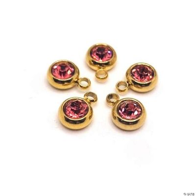 20 Pcs October Pink Charms | Oriental Trading