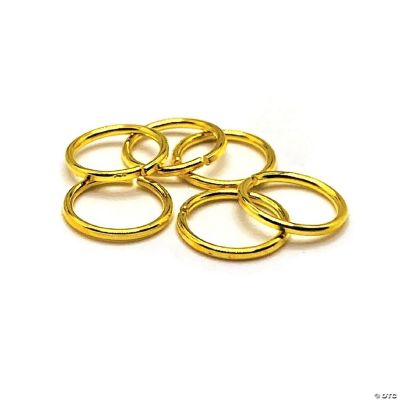 100 Pcs 10mm Gold Jump Rings | Oriental Trading