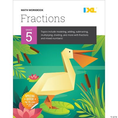 IXL Fractions 5th Grade Math Workbooks, 5th Grade Workbook Covering ...