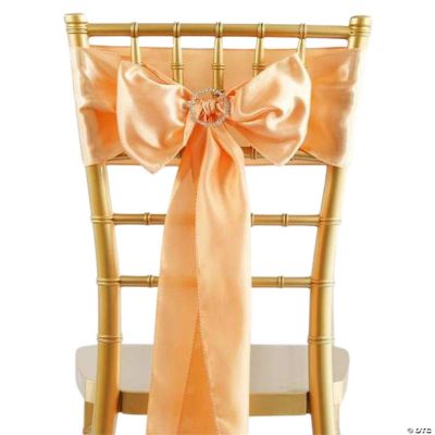 50 pcs New Satin Chair Sash Bows Ties Wedding Decorations