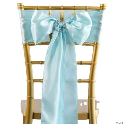 25 New SATIN Chair Sash BOWS Ties Wedding Bridal Party Supplies Decorations