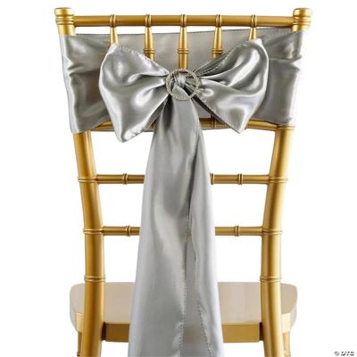 25 New SATIN Chair Sash BOWS Ties Wedding Bridal Party Supplies ...
