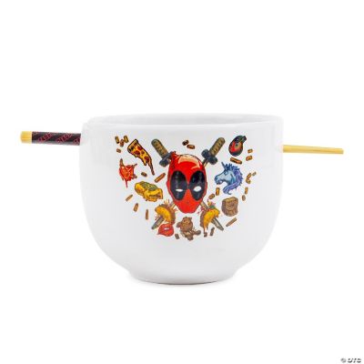 Marvel Deadpool Icons 20-Ounce Ramen Bowl and Chopstick Set | Oriental ...