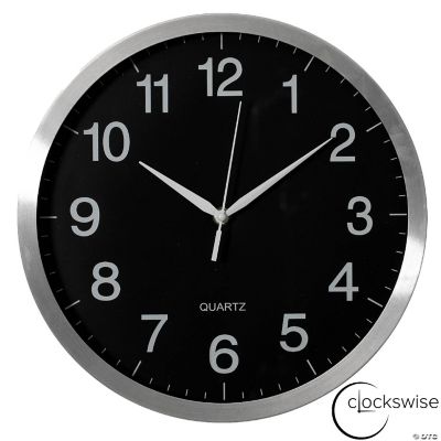 Clockswise 12-in Round Quartz Wall Clock | Oriental Trading