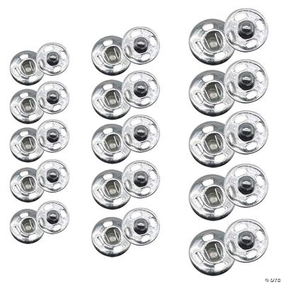 120 Sets Metal Snap Buttons for Sewing, 3 Sizes (8mm, 10mm, 13mm ...
