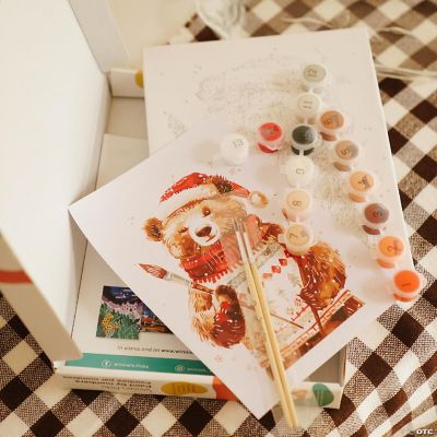 Winnie's Picks, The Christmas artist bear Paint by Numbers for Kids ...