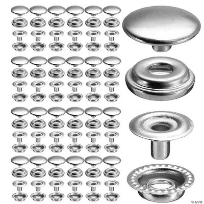 108pcs 15mm Stainless Steel Snap Fasteners for Marine Boat Canvas, Line ...