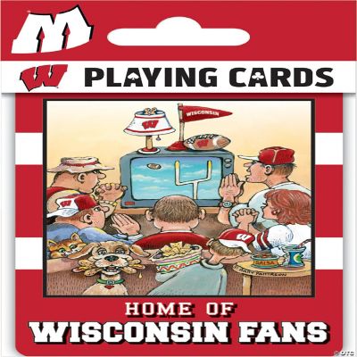 Wisconsin Badgers Fan Deck Playing Cards - 54 Card Deck | Oriental Trading
