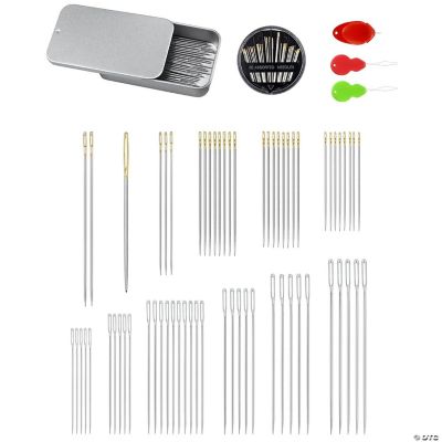 70-Piece Hand Sewing Needle Set with Quilting, Embroidery Needles ...
