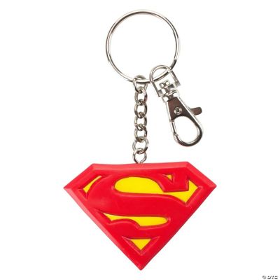 DC Superman Logo Bendable Keychain | Oriental Trading