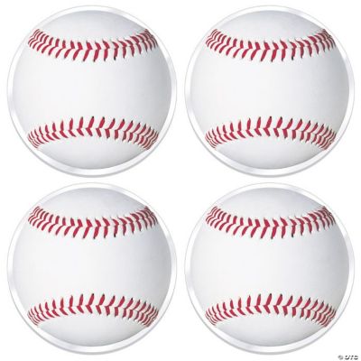 Beistle - 13" Plastic Baseball Placemats - 12 Pack | Oriental Trading