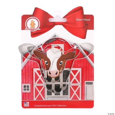 Steer Head Nested Cookie Cutter Set 3 Pc GC0109 with a Hang Tag Cookie ...