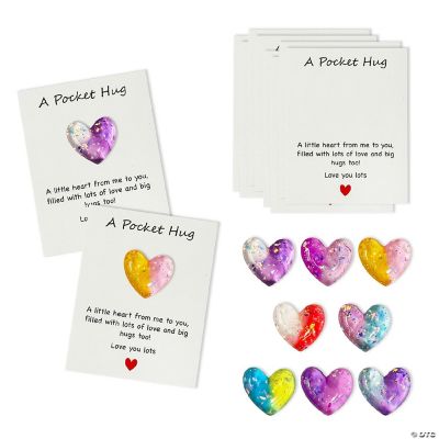 Wrapables Pocket Hug Valentines Day Token Heart Gift with Greeting Card ...