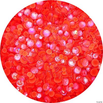 Glitter Heart Co. - Lustrous Coral Flatback Glass Rhinestones Multi ...