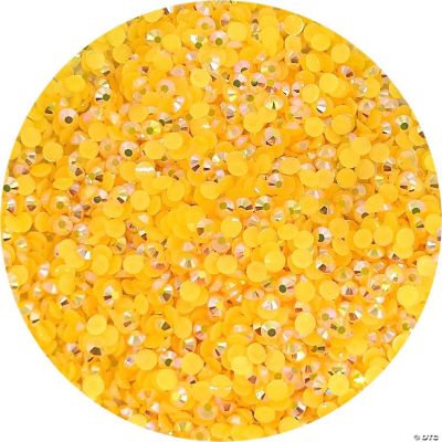 Glitter Heart Co. - AB Yellow Orange Flatback Resin Jelly Rhinestones ...