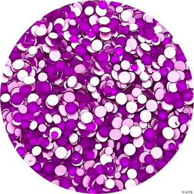 Glitter Heart Co. - 90's Purple - Neon Purple Flatback Glass ...