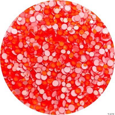 Glitter Heart Co. - 90's Coral - Neon Coral Flatback Glass Rhinestones ...