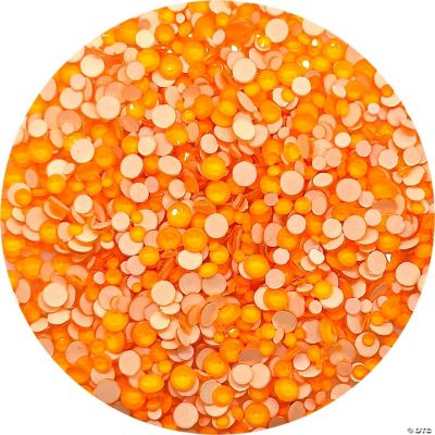 Glitter Heart Co. - 90's Orange - Neon Coral Flatback Glass Rhinestones ...