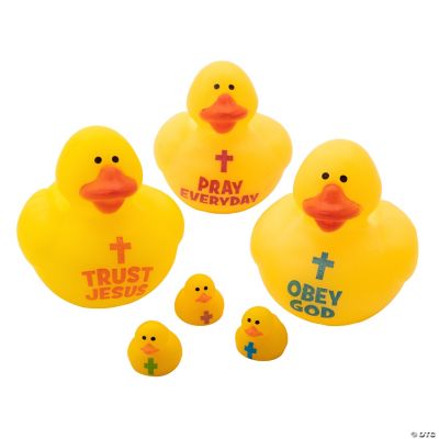 Religious Micro & Regular Vinyl Rubber Ducks Assortment - 36 Pc ...