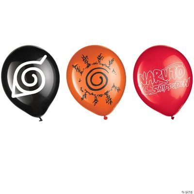 12" Naruto™ Latex Balloons - 6 Pc. | Oriental Trading