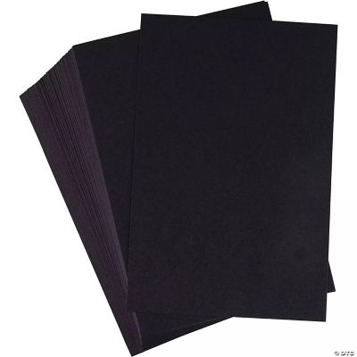 200 Pcs Black Cardstock Paper 4X6 Heavyweight Smooth For Invitation ...