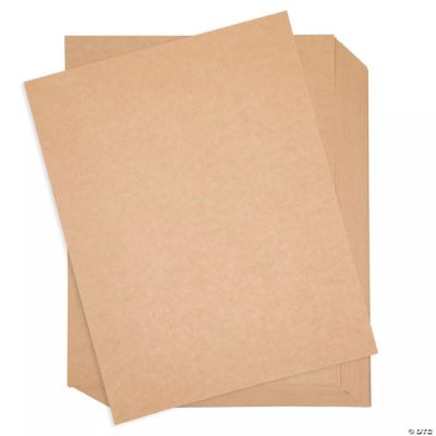 96 Pack Brown Kraft Paper Sheets For Drawing, Invitations, 8.5 X 11 In ...