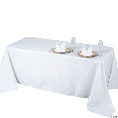10 Pcs 90X132" Premium Polyester Rectangular Tablecloths Catering High ...