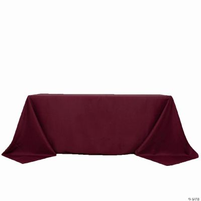 10 Pcs 90X132" Premium Polyester Rectangular Tablecloths Catering High ...