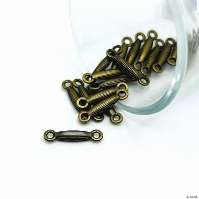 20 Pcs Bronze Decorative Bar Connectors | Oriental Trading