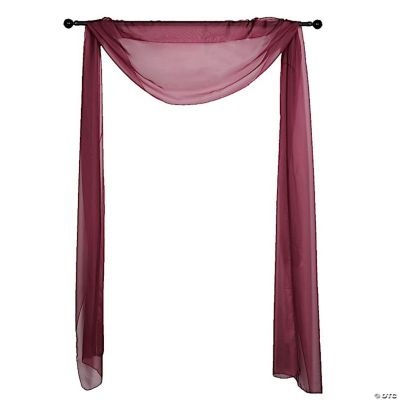 Sheer Organza Curtain Panel | Oriental Trading