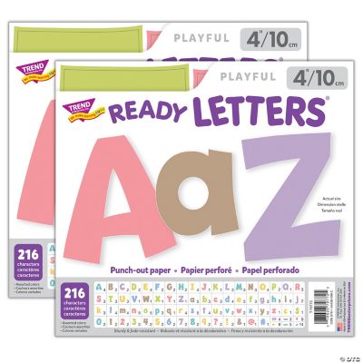 TREND Summer Morning 4" Playful Combo Ready Letters, 216 Pieces Per ...