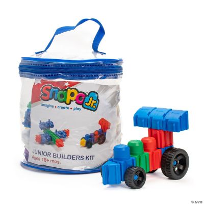 Snapo Jr. Building Blocks, Beginner Builder's Kit, 60 Pieces | Oriental ...