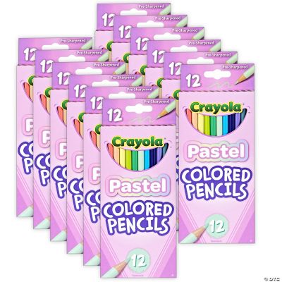 Crayola Colored Pencils, Pastel, 12 Per Pack, 12 Packs