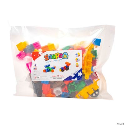 Snapo Jr. Building Blocks, Mega Builders Kit, 125 Pieces | Oriental Trading