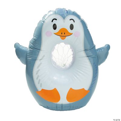 37 3/4" x 40" Inflatable Arctic Wonderland Penguin Vinyl Toss Game ...