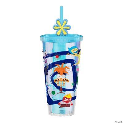 Disney Pixar Inside Out 2 Carnival Cup With Straw Topper Charm Holds 24 ...