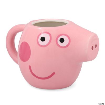 Peppa Pig Sculpted Ceramic Mug Holds 20 Ounces | Oriental Trading