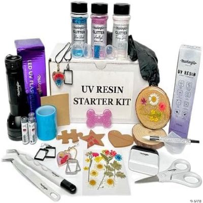 Makerflo Uv Resin Starter Kit, Resin Kit For Beginners, Ornaments ...