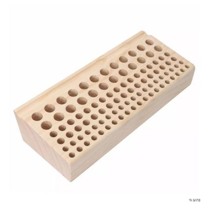 98-Hole Wooden Leather Craft Tool Rack | Oriental Trading