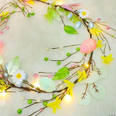AMITY 6ft Multicolor Easter Egg Garland Decoration