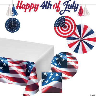 Creative Converting Freedom Flag Party Kit, Serves 8