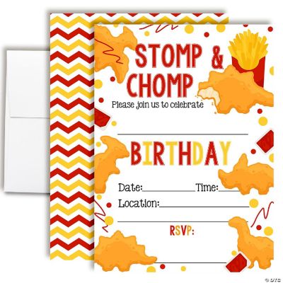 AmandaCreation Stomp & Chomp Dinosaur Chicken Nugget Birthday Party ...