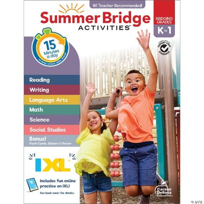 Summer Bridge Activities Kindergarten to 1st Grade Workbooks, Math ...
