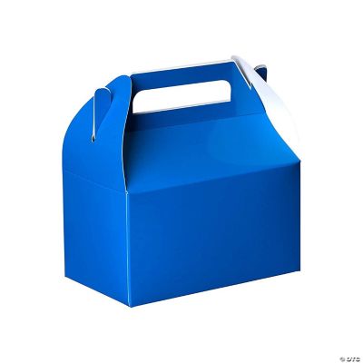 Blue Party Favors Paper Treat Boxes 12 Pack 6.25" X 3.75" X 3.5 ...
