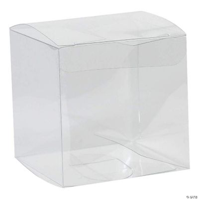 Clear Plastic Gift Boxes 3"X3"X3" 36 Pack | Oriental Trading