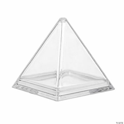 Pyramid Triangle Shaped Acrylic Candy Boxes 16 Pack 2.44"X2.44"X2.63 ...