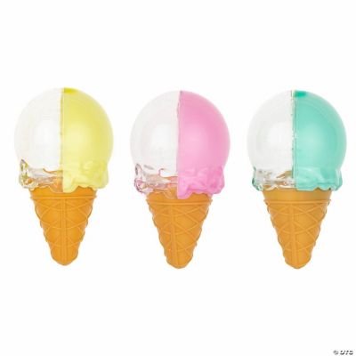 Ice Cream Shaped Acrylic Candy Boxes 24 Pack 2.36"X4.33" | Oriental Trading