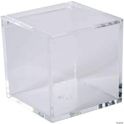 Clear Acrylic Boxes 12 Pack 2.36''X2.36''X2.36'' | Oriental Trading