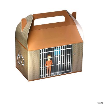 Prison Paper Treat Boxes 20 Pack 6.25" X 3.75" X 3.5" | Oriental Trading