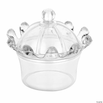 Crown Shaped Acrylic Candy Boxes 16 Pack 2.95"X2.75" | Oriental Trading